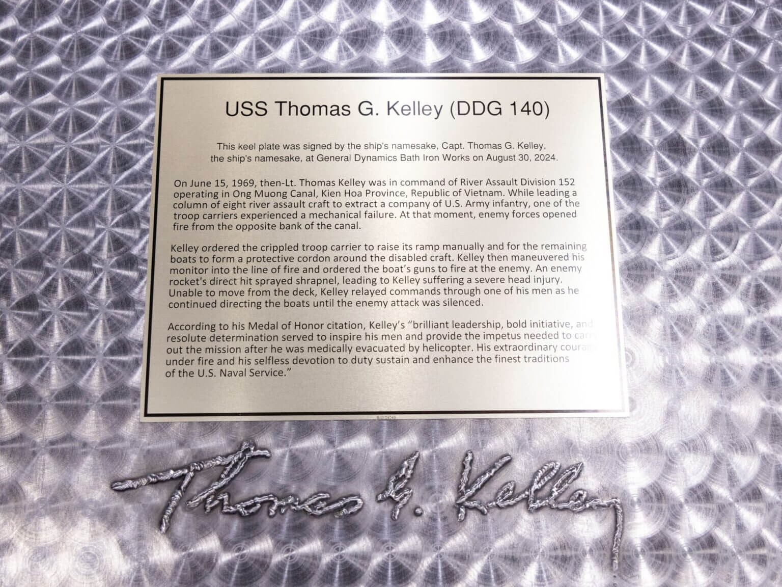 General Dynamics Bath Iron Works Celebrates Keel Plate Signing Ceremony ...