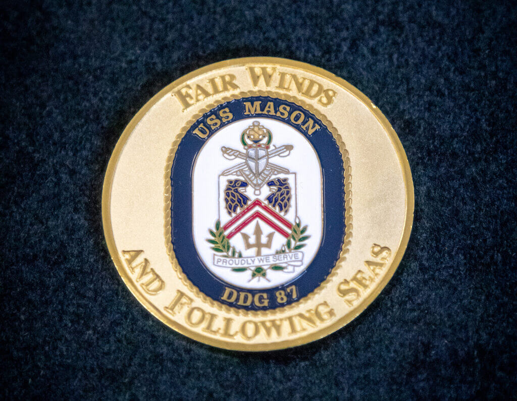 USS Mason Coin - Bath Iron Works
